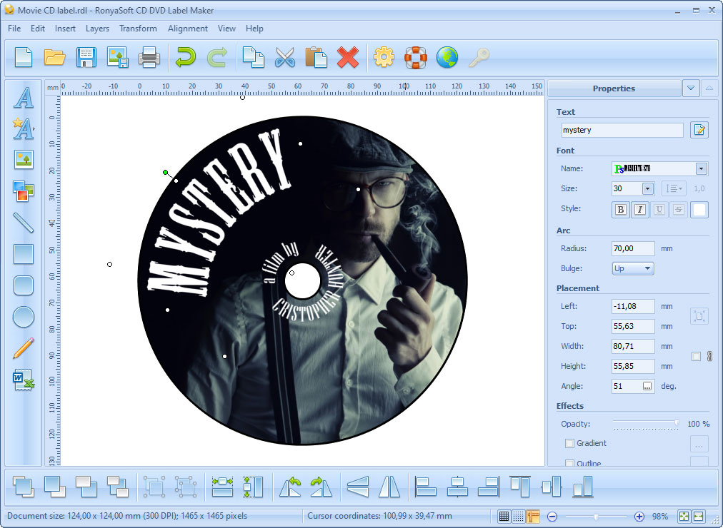 How to create fantastic movie dvd label